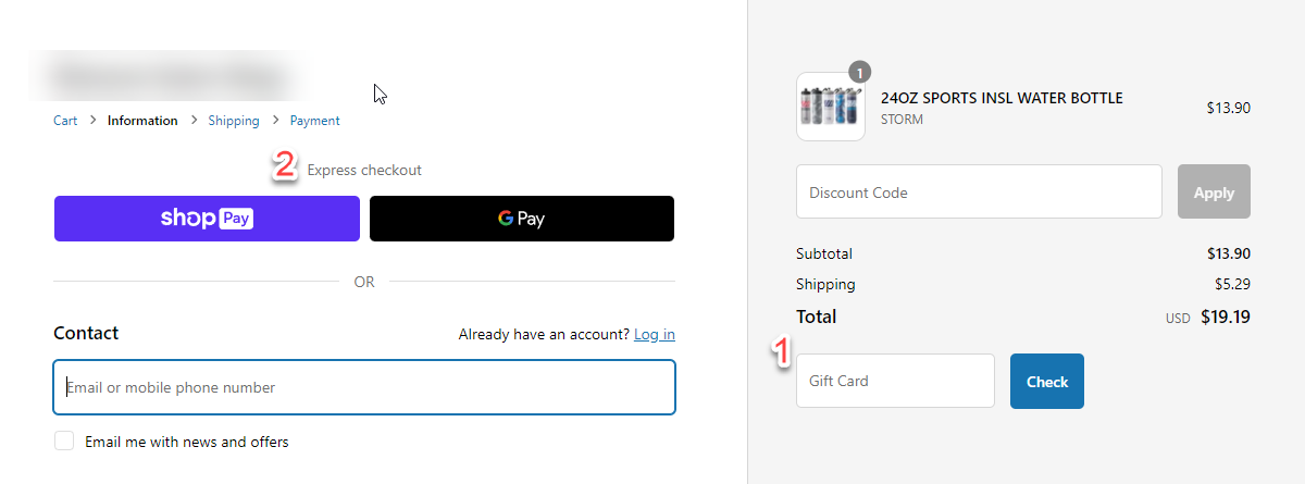 Shopify Express Checkout and Gift Cards – Help & Resource Center
