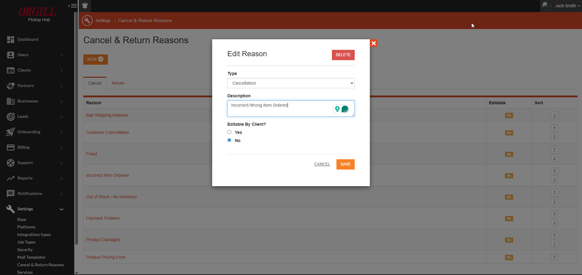 Creating Cancellation & Return Reasons – Help & Resource Center